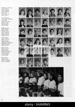Das Jahrbuch „Tagträume“ 1984 der Brooklyn Junior High School zeigt die ...