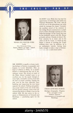 Blakes Jahrbuch „Call-O'-Pan“ 1940 fasst die wichtigsten Momente des ...