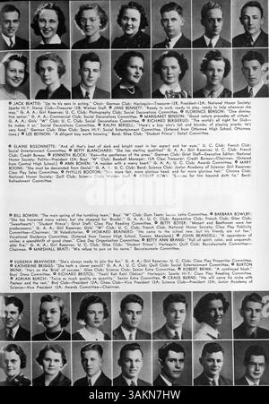 Das Wahian Yearbook 1938 der Washburn High School zeigt die Veranstaltungen des Schuljahres 1937 ...