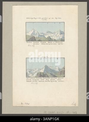 Ein 1821 erschienener Druck von Hans Heinrich Keller, der einen Blick ...