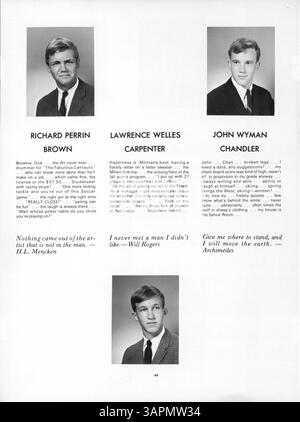 Das Blake Yearbook 1967 mit dem Titel „Call O' Pan“ dokumentiert die ...