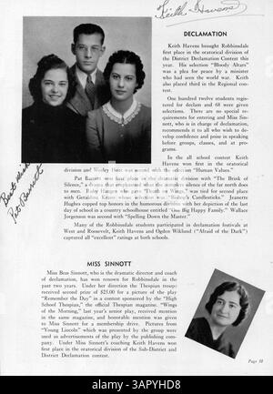 Das Robbinsdale High School Yearbook 1939 mit dem Titel „The Robin ...