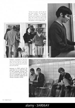 Das Jahrbuch 1972 der Robbinsdale High School mit dem Titel Robin 72 ...