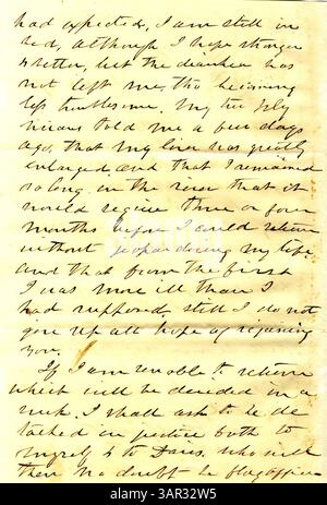 Dieser Brief, unterzeichnet von Seth Ledyard Phelps an Bord des U.S.S ...