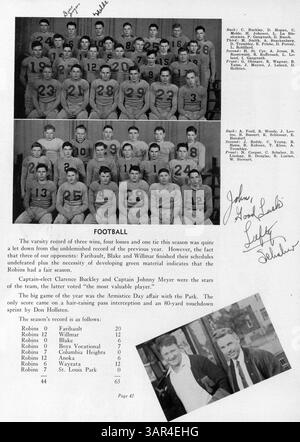 Das Robbinsdale High School Jahrbuch 1939, The Robin, dient als ...