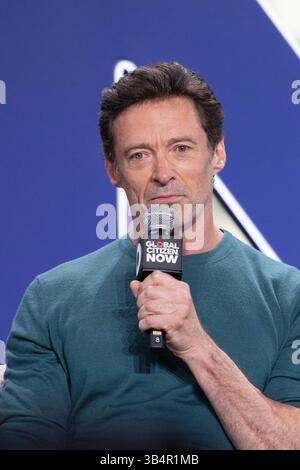 Hugh Jackman bei Global Citizen NOW in den Spring Studios in New York ...
