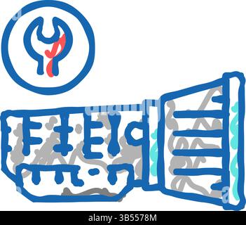 Getriebe Skizze. Vektor Stock-Vektorgrafik - Alamy