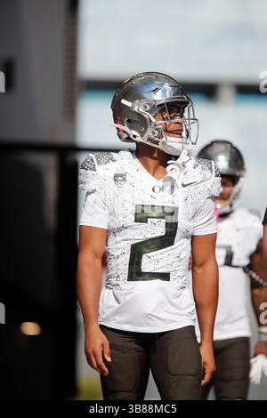 18. November 2023: Der Breitbandempfänger Gary Bryant Jr. (2) der ...