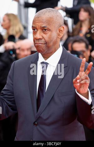 Denzel Washington nimmt am 19. Mai 2025 an der Premiere von „Höchsten 2 ...