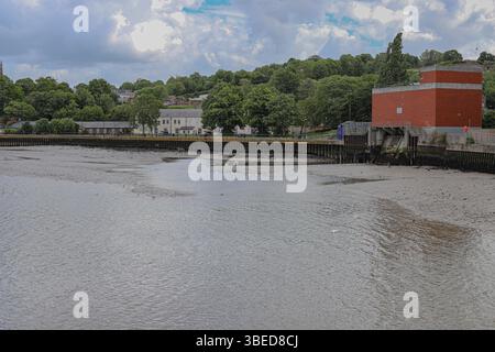 Britische Stadt Am Fluss Kent