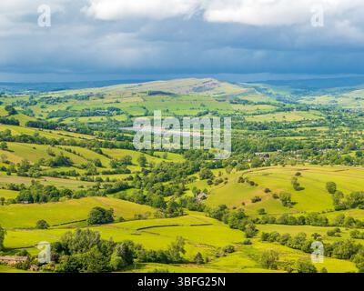 Blick vom Combs Moss über das Combs Valley im Derbyshire Peak District ...