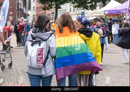 Aachen NRW Deutschland 7. Juni 2025 Pride Event in Aachen im Zentrum der Stadt. lgbtqi, Gay ...
