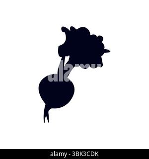 Rübe Gemüse Emoji Symbol Symbol Symbol Symbol Vektor Illustration Stock ...