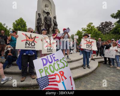 Rev. Emily Gage vom Unity Temple spricht am Samstag, den 14. Juni 2025 ...