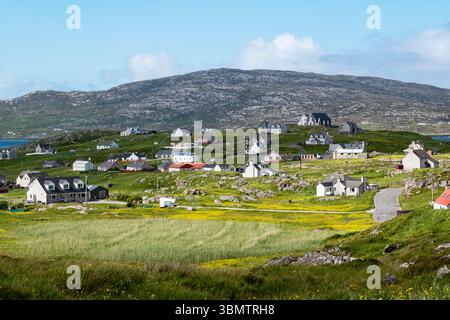 Blick auf Eriskay Township auf der isle of Eriskay, Äußere hebriden ...
