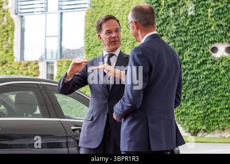 BK Merz begruesst Generalsekretärs der NATO, Mark Rutte Bundeskanzler ...