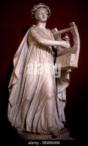 Apollo Kitharoidos ist eine Marmorstatue des griechischen Gottes Apollo ...