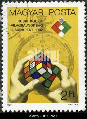 Ungarn - CIRCA 1982: Eine Briefmarke gedruckt von Ungarn, zeigt Szenen ...