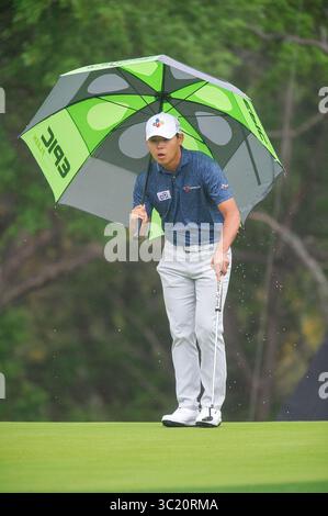 06. April 2019: SI Woo Kim in Aktion vierte Runde spielen bei den ...
