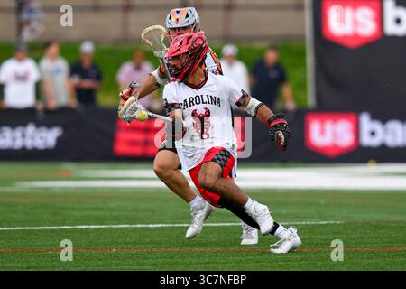 1. August 2025: Justin Inacio (45), der im Peter Barton Stadium in ...