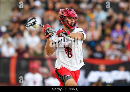1. August 2025: Jack Posey (43), Verteidiger von Carolina, während des ...