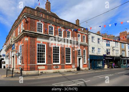 Blick entlang der Middle Street, Driffield Town, East Yorkshire ...