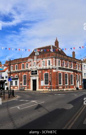 Blick entlang der Middle Street, Driffield Town, East Yorkshire ...