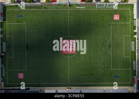 Aus der Vogelperspektive auf Pamela und Hermann Viets Field im MSOE, einem komplett mit LED ...