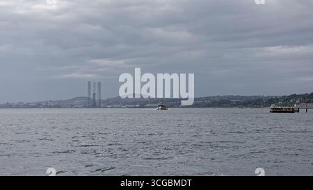 Waverley Paddle Steamer verließ Dundee am 27. August unter schwerer ...