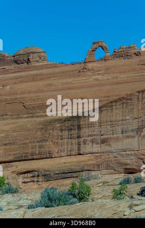 Blick vom Zarten Arch Viewpoint Trail im Arches National Park, Grand ...