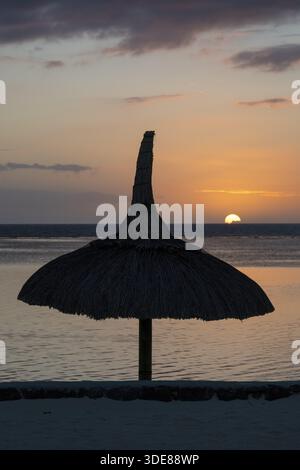 Abendstimmung, Flic en FLAC, Strand, Westküste, Indischer Ozean, Insel ...