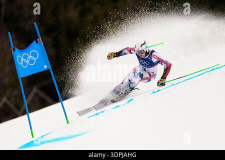 Bormio, Italien 20260214. Henrik Kristoffersen im Riesenslalom in ...