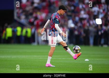 BUDAPEST, UNGARN - MAI 30: Christian Norgaard von Arsenal vor dem ...