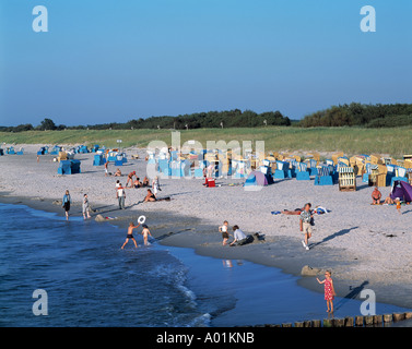 Badestrand, Strandkoerbe, Strandbad, Schwimmbad, Freibad, Lubmin ...