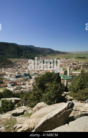 Marokko, mittleren Atlas, AZROU: Blick auf die Stadt aus dem großen ...