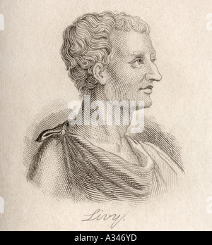 Portrait von Titus Livius, Titus Livius Stockfotografie - Alamy