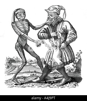 Der Jude und der Tod. Episode aus dem Tanz des Todes, gemalt 1441 auf ...