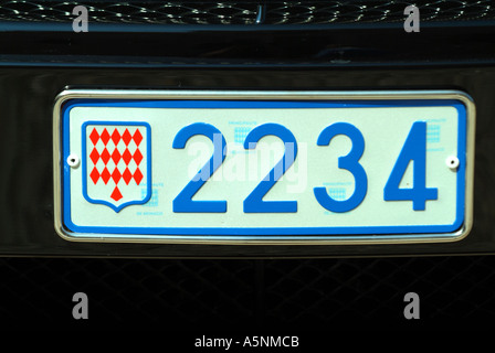 Fürstentum Monaco Kfz-Kennzeichen, Monte Carlo, Fürstentum von Monaco ...