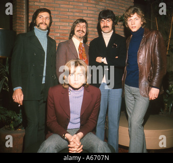 Die Moody Blues-pop-Gruppe mit L R Mike Pinder Clint Warwick Denny ...
