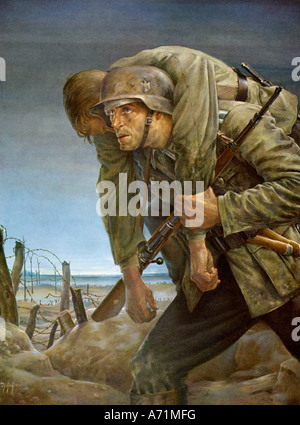 Nationalsozialismus, Bildende Kunst, Malerei, Gisbert Palmie: "Vor der ...