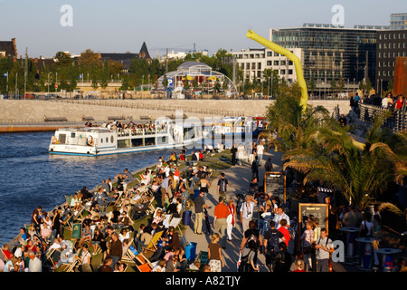 Strandbar, Hauptstadt Strand der Spree, Berlin-Mitte, Berlin ...