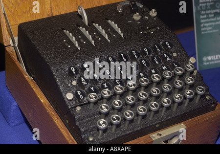 Tastatur von einem Nazi-deutschen Enigma-Chiffriermaschine verwendet ...