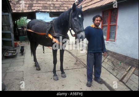 Roma-Zigeuner Mann, Siebenbürgen, Rumänien Stockfotografie - Alamy
