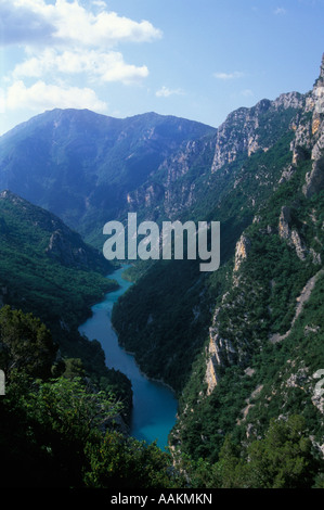 Blick in die Verdon-Schlucht am Belvedere de la Dent d Aire, unterhalb ...