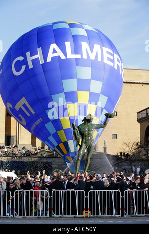 Traditionelle Parade von Studenten der technischen Hochschule Chalmers ...