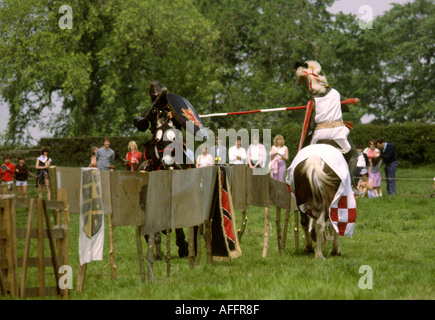 Mittelalterliche Ritter Ritterturniere Stockfotografie - Alamy