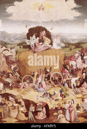 Hieronymus Bosch der Heuwagen Stockfotografie - Alamy