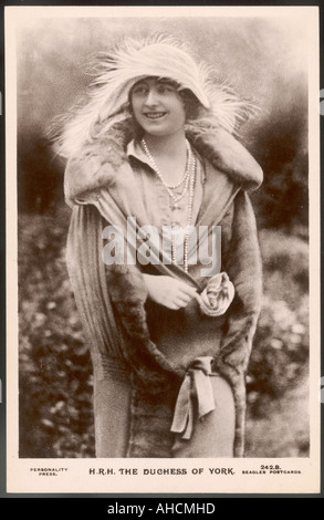 Elizabeth Bowes-Lyon, Herzogin von York (und späteren Königinmutter ...