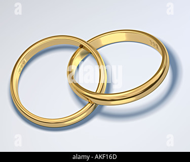 2 Ringe Symbol für Ehe Fusion 2 Ringe Ineinander Verschränkt Symbol Für ...
