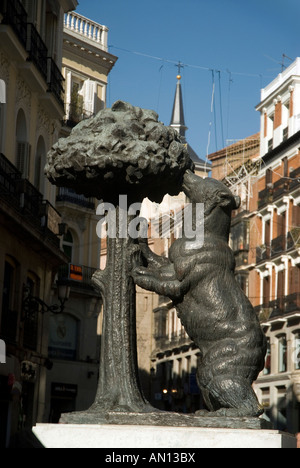 Der Bär und Madrono Erdbeer Baum-das Wahrzeichen von Madrid an der ...